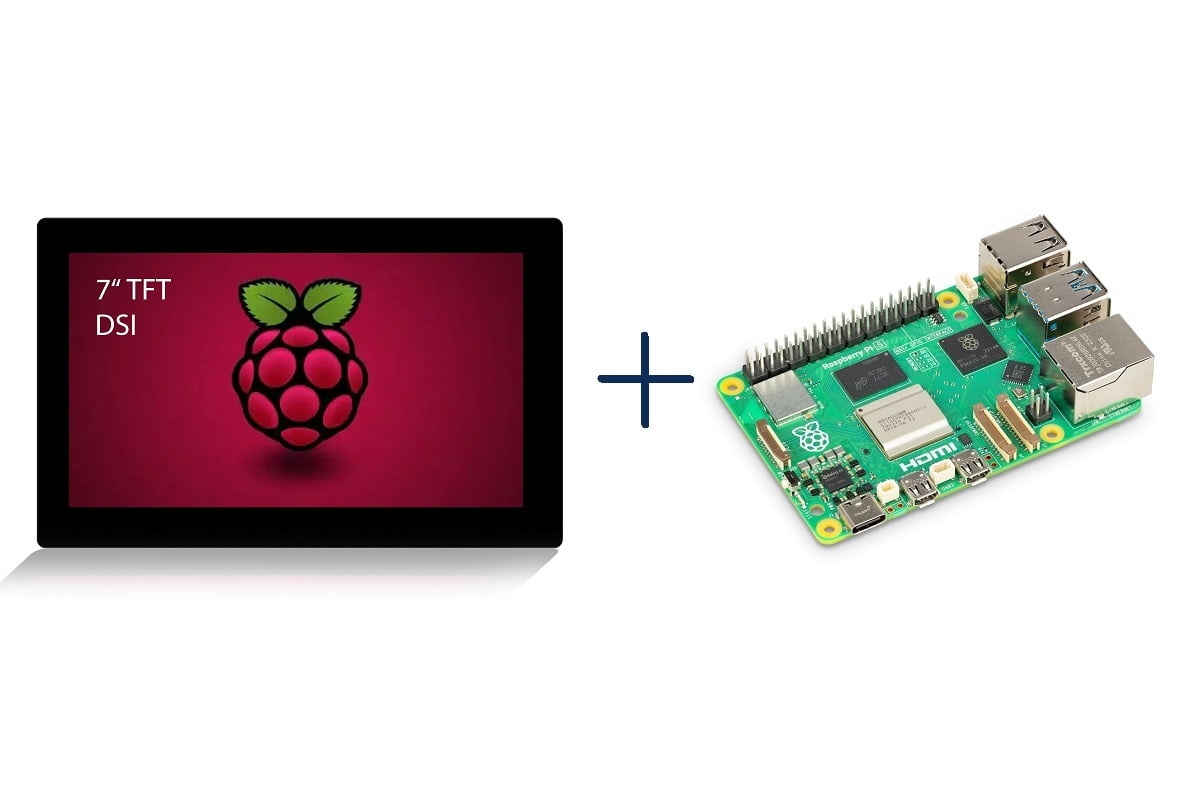 7" DSI Touch Display Kit with Raspberry Pi 5 (4GB)