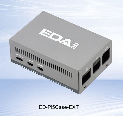 EDATEC Metal Case for Raspberry Pi 5 and M.2 HAT